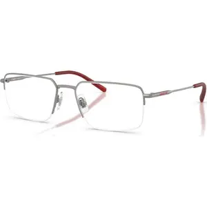 ARNETTE 56mm Rectangle Optical Glasses - Grey/red