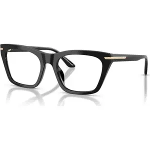 Emporio Armani 53mm Cat Eye Optical Glasses - Black