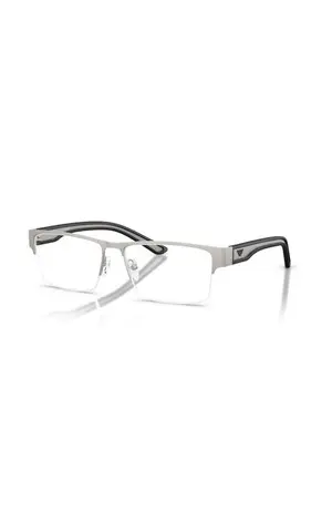 Emporio Armani 57mm Rectangle Optical Glasses - Grey