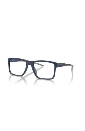 SCUDERIA FERRARI 58mm Rectangle Optical Glasses - Blue