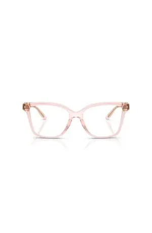 Michael Kors 49mm Square Full Rim Optical Glasses - Pink