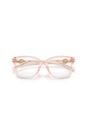 Michael Kors 49mm Square Full Rim Optical Glasses - Pink