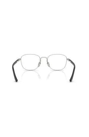 FERRARI 54mm Rectangle Optical Glasses - Silver