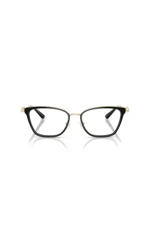 Michael Kors 54mm Full Rim Rectangle Eyeglasses - Black