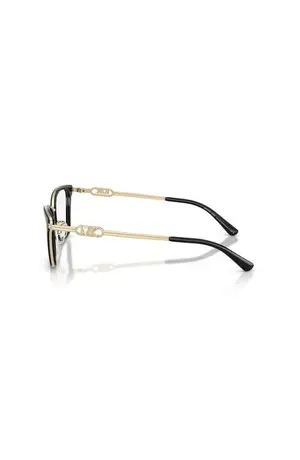 Michael Kors 54mm Full Rim Rectangle Eyeglasses - Black