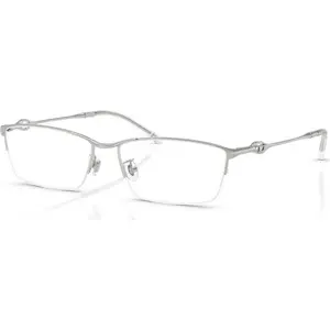 DIESEL® 58mm Rectangle Optical Glasses - Silver