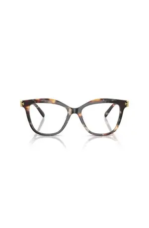 Tory Burch 54mm Cat Eye Optical Glasses - Tortoise