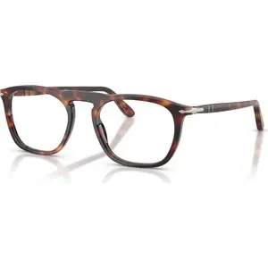 Persol 51mm Square Full Rim Eyeglasses - Tortoise
