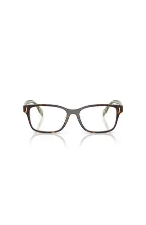 Tory Burch 53mm Rectangle Optical Glasses - Tortoise