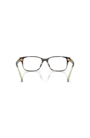 Tory Burch 53mm Rectangle Optical Glasses - Tortoise