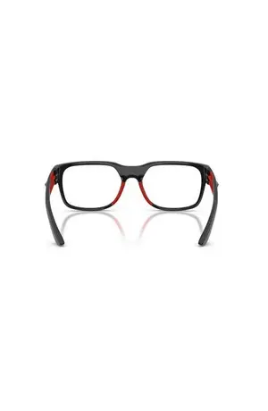 SCUDERIA FERRARI 55mm Irregular Optical Glasses - Black/red