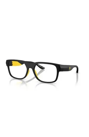 SCUDERIA FERRARI 55mm Irregular Optical Glasses Black/yellow