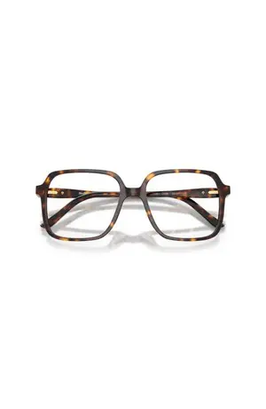 SFEROFLEX 53mm Square Full Rim Eyeglasses - Tortoise