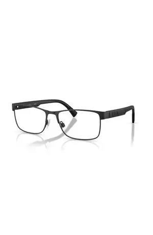 Polo Ralph Lauren 59mm Rectangle Optical Glasses - Black