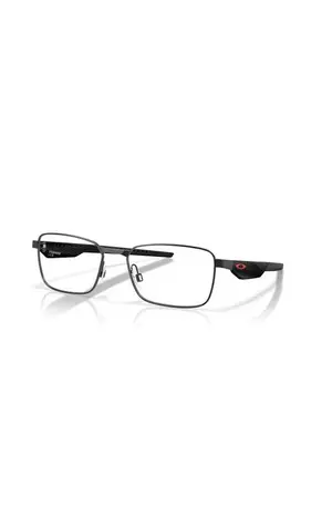 Oakley 56mm Rectangle Full Rim Eyeglasses - Grey