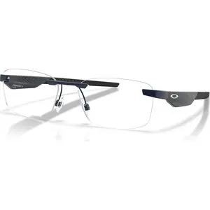Oakley 55mm Rectangle Rimless Eyeglasses Blue