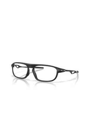 Oakley 55mm Rectangle Full Rim Eyeglasses - Black