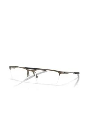 Oakley 57mm Rectangle Eyeglasses - Grey