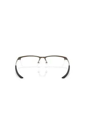 Oakley 57mm Rectangle Eyeglasses - Grey