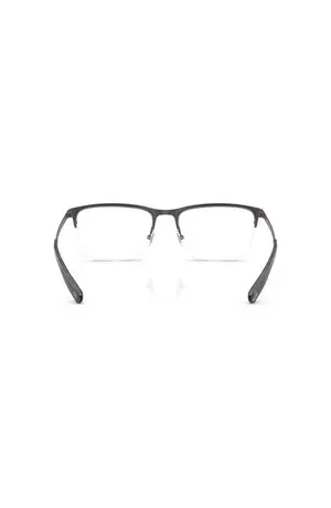 Brooks Brothers Rectangle Semi-rimless Eyeglasses - Grey