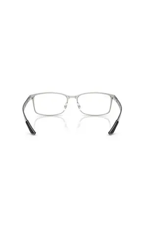 Ray-ban 57mm Rectangle Eyeglasses - Black