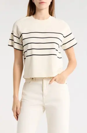 Marine Layer Stripe Cotton T-shirt