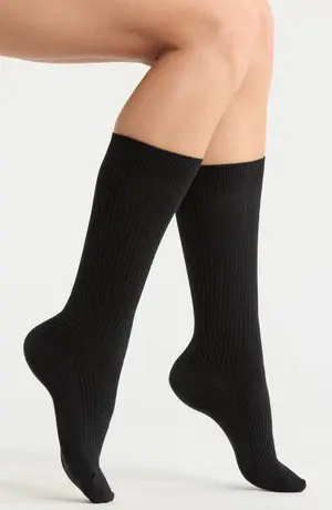 Nordstrom Slouch Dress Socks Black