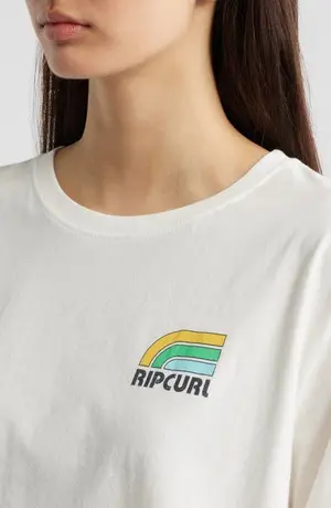 Rip Curl Graphic Cropped T-shirt