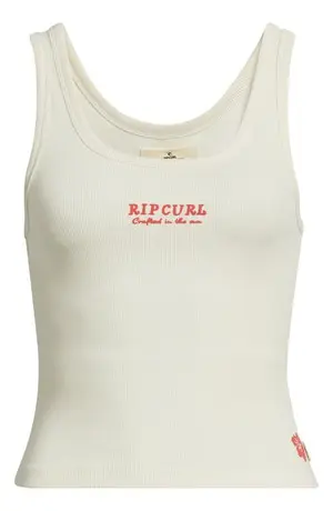 Rip Curl Rib Crop Tank - Bone