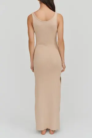 KATHRYN MCCARRON Carolina Maxi Knit Dress - Camel
