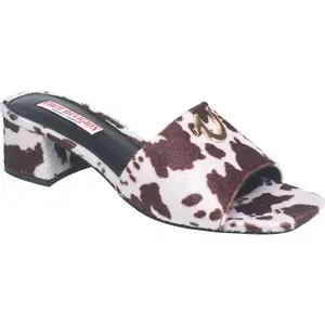 True Religion Single Strap Block Heel - Cow