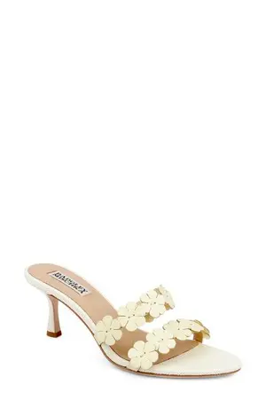 Badgley Mischka Watertown Pointed Toe Slide Sandal - Lime Leather
