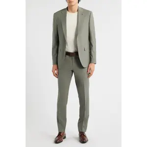 JACK VICTOR Esprit Contemporary Fit Green Wool Blend Suit