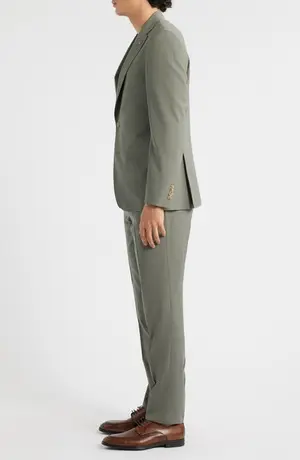 JACK VICTOR Esprit Contemporary Fit Green Wool Blend Suit
