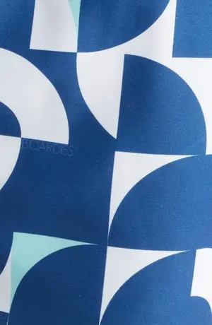 BOARDIES Abstract Print Swim Trunks - Blue Multi