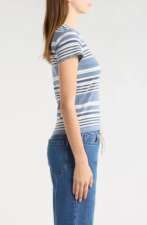 Marine Layer Lexi Rib Stripe Crewneck T-shirt