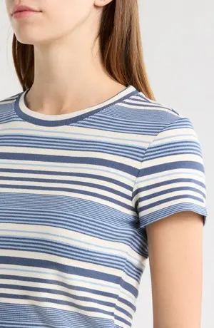 Marine Layer Lexi Rib Stripe Crewneck T-shirt