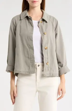 Marine Layer Olivia Crop Cotton Jacket