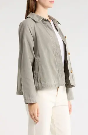Marine Layer Olivia Crop Cotton Jacket