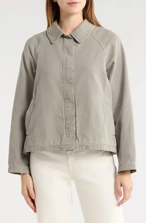 Marine Layer Olivia Crop Cotton Jacket