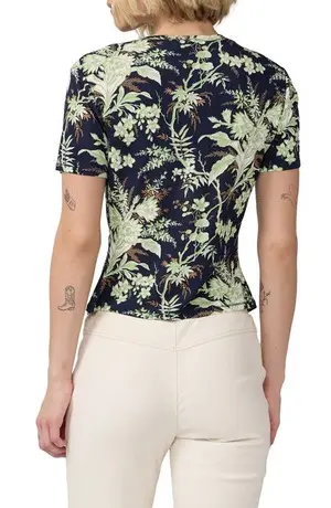 Diane Von Furstenberg Botanical Short Sleeve Top