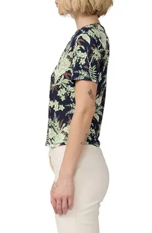 Diane Von Furstenberg Botanical Short Sleeve Top