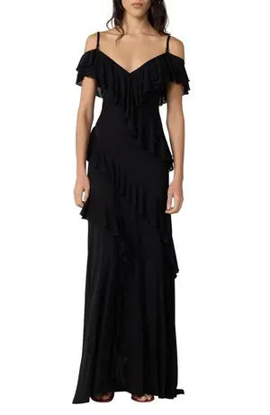 Diane Von Furstenberg Sofia Cold Shoulder Gown