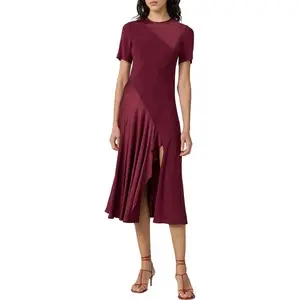 Diane Von Furstenberg Araminta Mixed Media Midi Dress