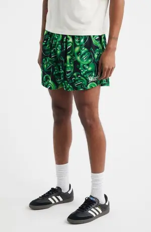 MARKET Printed Mesh Shorts