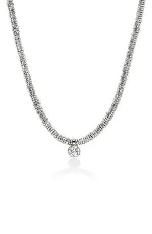 John Hardy Lovestruck™ Heishi Lab Grown Diamond Pendant Necklace - Silver