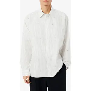 Lacoste Stripe Jacquard Print Button-up Shirt