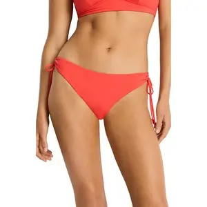 SEA LEVEL Essentials Edit Tie Side Bikini Bottoms - Tango