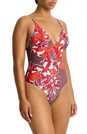 SEA LEVEL Triangle One-piece Swimsuit