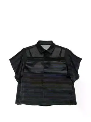 Sacai Mesh Striped Blouse